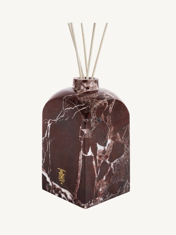 WILD JASMINE ROSSO MARBLE REED DIFFUSER SQUARE DOME – MONTROI